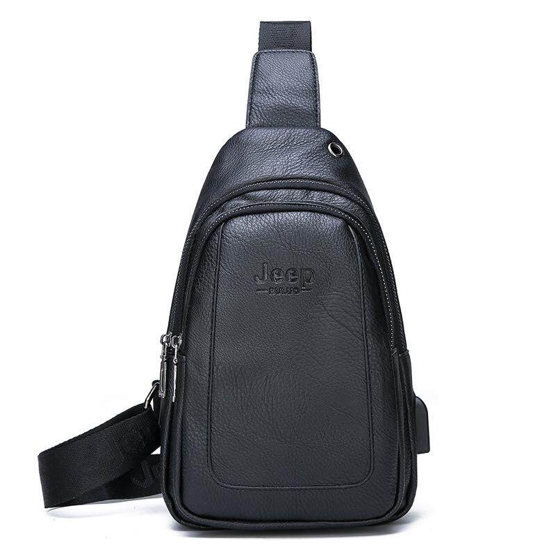 JEEP BULUO Men's Chest Sling Bag Travel Hiking Cross Body Messenger ...