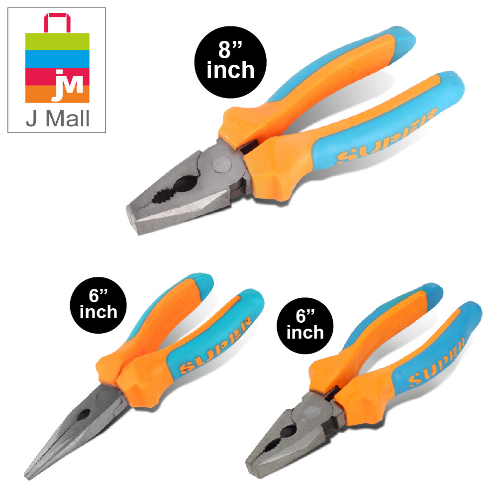 J MALL High Grade PLIER WIRE CUTTER 8 inch / PLIER WIRE CUTTER 6 inch ...