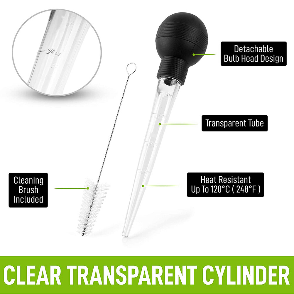 Turkey Oil Dropper with Brush Chicken Barbecue Food Baster Barbecue ...