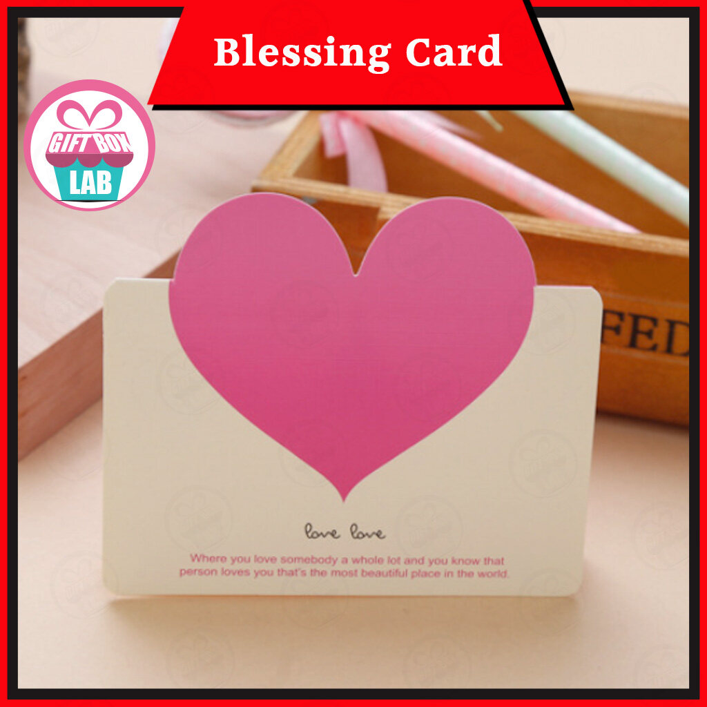Ready Stock!!! 10pcs Love Wishing Card Kad Ucapan Wish Card Kad Love ...