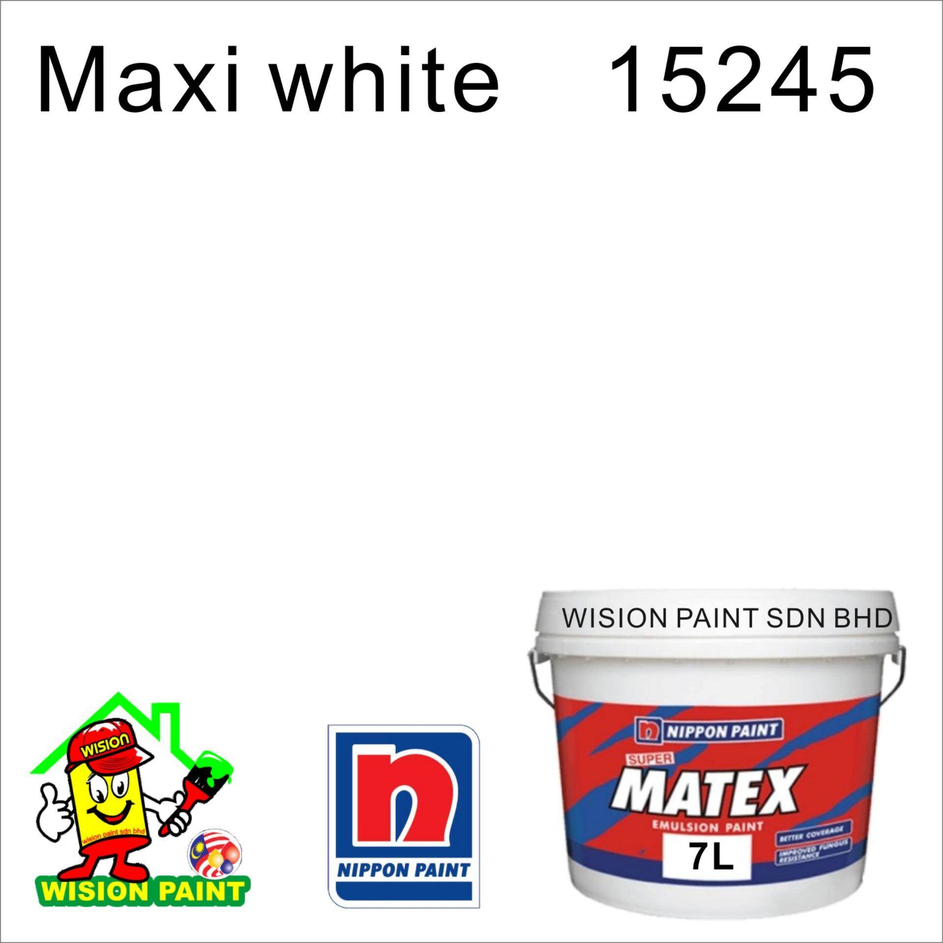 SUPER MATEX 7L - 15245 Maxi White • Nippon • Flat Matt Finish ...