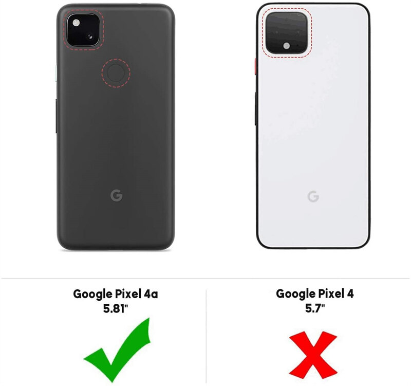 For Google Pixel 4a 5.81 inch Matte Finish Flexible TPU Back Cover Gel ...
