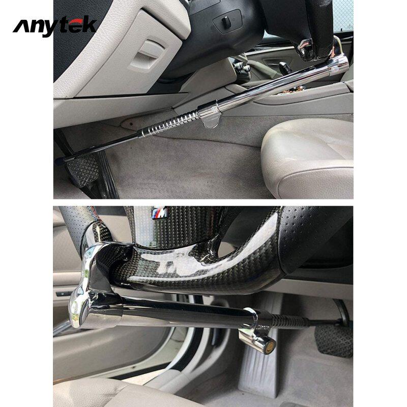 PL พวงมาลัยสากลที่ล็อกเบรก Anti-Theft Retractable Double Hook คลัตช์ ...
