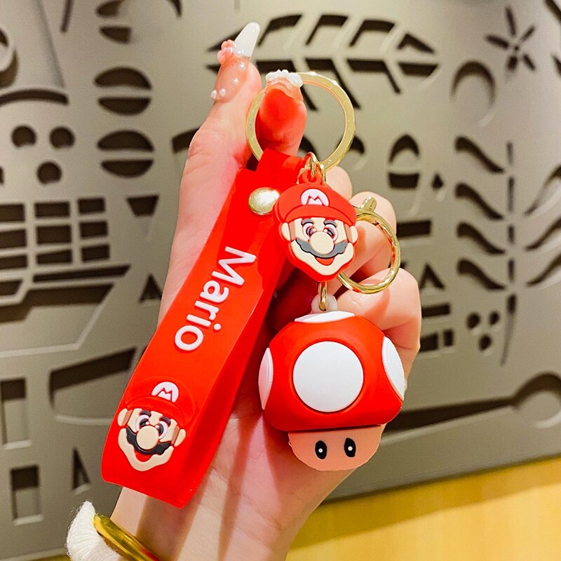 Super Mario Bros Keychain Game Mario Bros Luigi Toad Yoshi Bowser ...