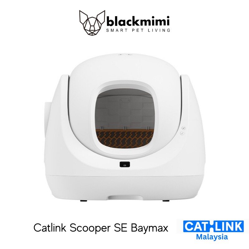 BlackMimi CATLINK Baymax Automatic Cat Litter Box Self Cleaning Litter ...