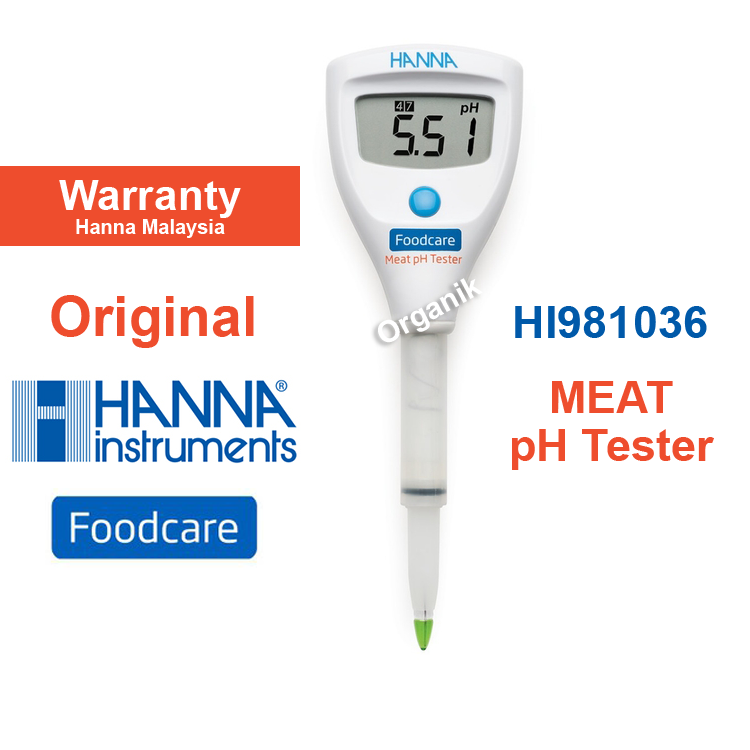 Hanna Foodcare Meat pH Tester HI981036 Hanna Instruments pH meter HI ...