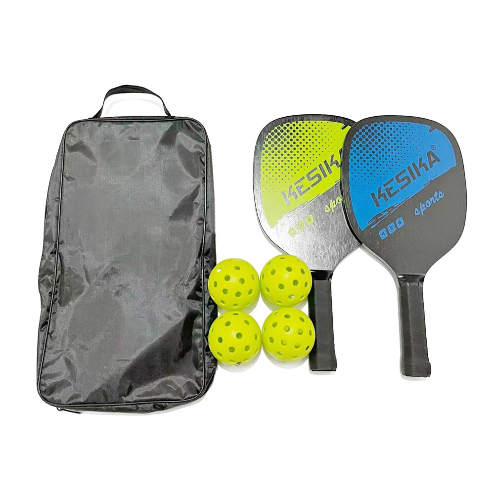 Pickleball Paddle Set Pickleball Rackets Ball Set 2 Rackets 4 ...