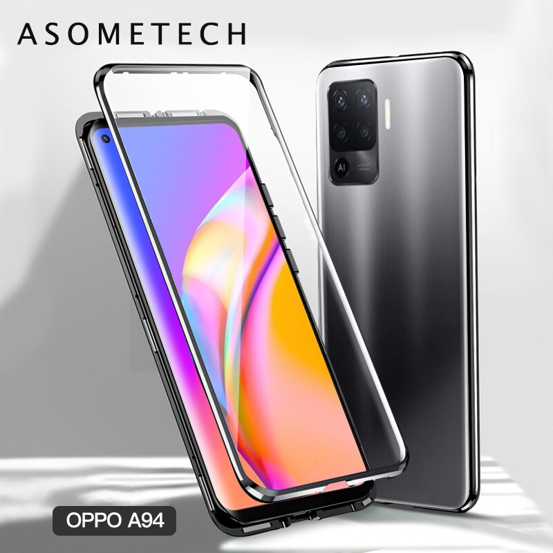 360แม่เหล็กสองด้านกระจกเทมเปอร์สำหรับ OPPO A15 A15S A54 Reno 5F A94 ...