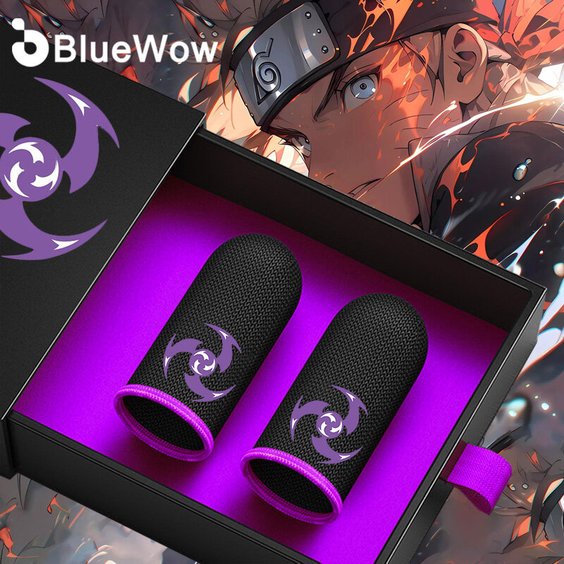 BlueWow Rasengan Customized Black Silver Fiber Gaming Finger Cots with ...