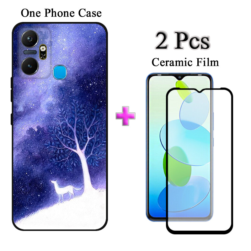 เคส Infinix Smart 6 Plus 2 IN 1พร้อมสต็อกพร้อมหน้าจอเซรามิกโค้ง ...