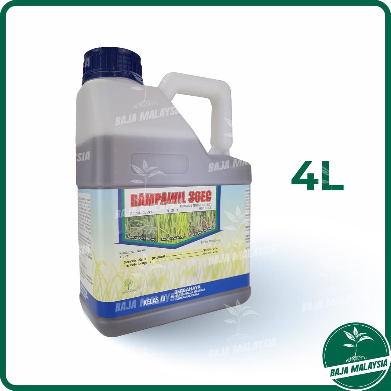 Halex Rampainil ( Propanil Jenis Air ) Racun Rumpai Sentuh dan Mengawal ...