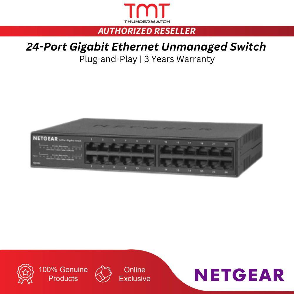 NETGEAR GS324 24-Port Gigabit Ethernet Unmanaged Switch | Lazada