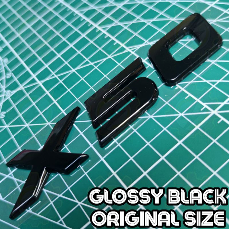 🌟WITH TAPE🌟 💯 ORIGINAL SIZE PROTON X50 WORDING LOGO / EMBLEM / BADGE ...