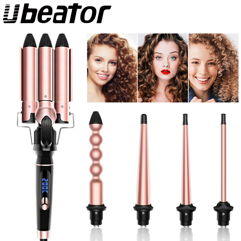 6 In 1 Curling Wands Hair Curling Iron Machine เครื่องม้วนผมเซรามิคหลาย ...