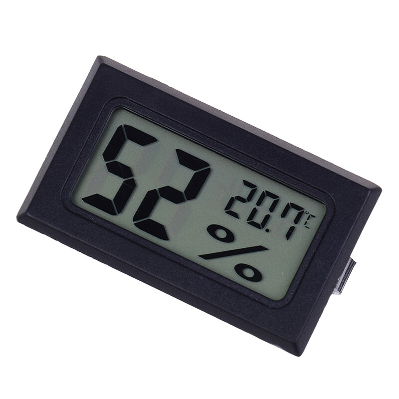 Small size digital lcd thermometer hygrometer humidity temp meter ...