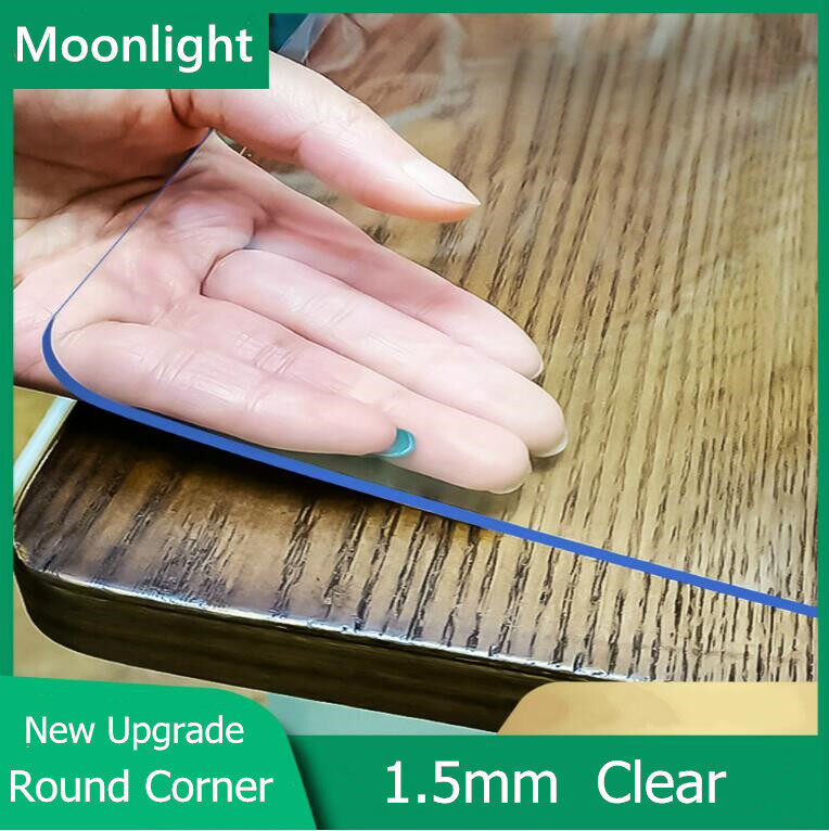 (1.5mm Clear Round Corner) Customizable PVC Clear Waterproof Oil ...