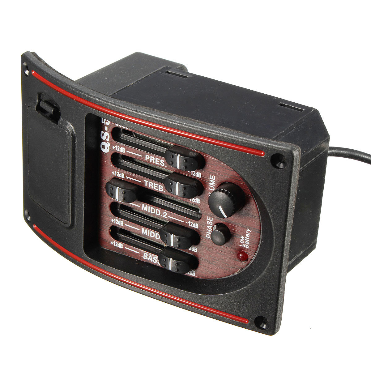 Fast Delivery]5 Band Acoustic Guitar Preamp EQ LC-5 Equalizer Tuner ...