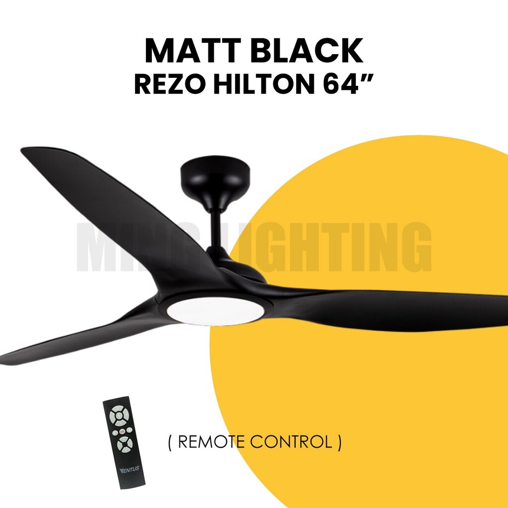(Sirim) REZO Ceiling Fan HILTON 64" Signature Model DC Motor Remote ...