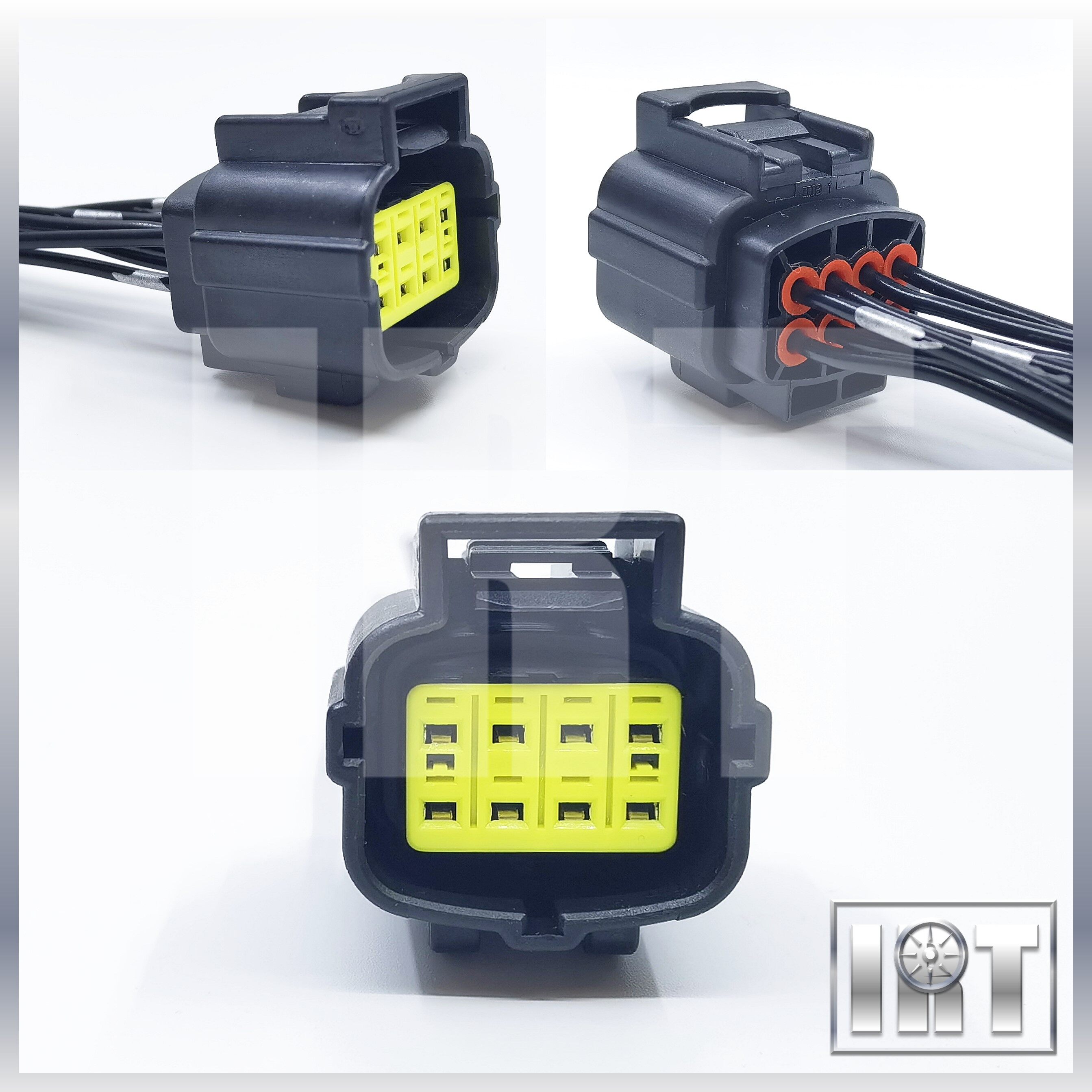 8 Pin Oxygen Air Fuel Ratio Socket Sensor Engine O2 Connector Soket ...