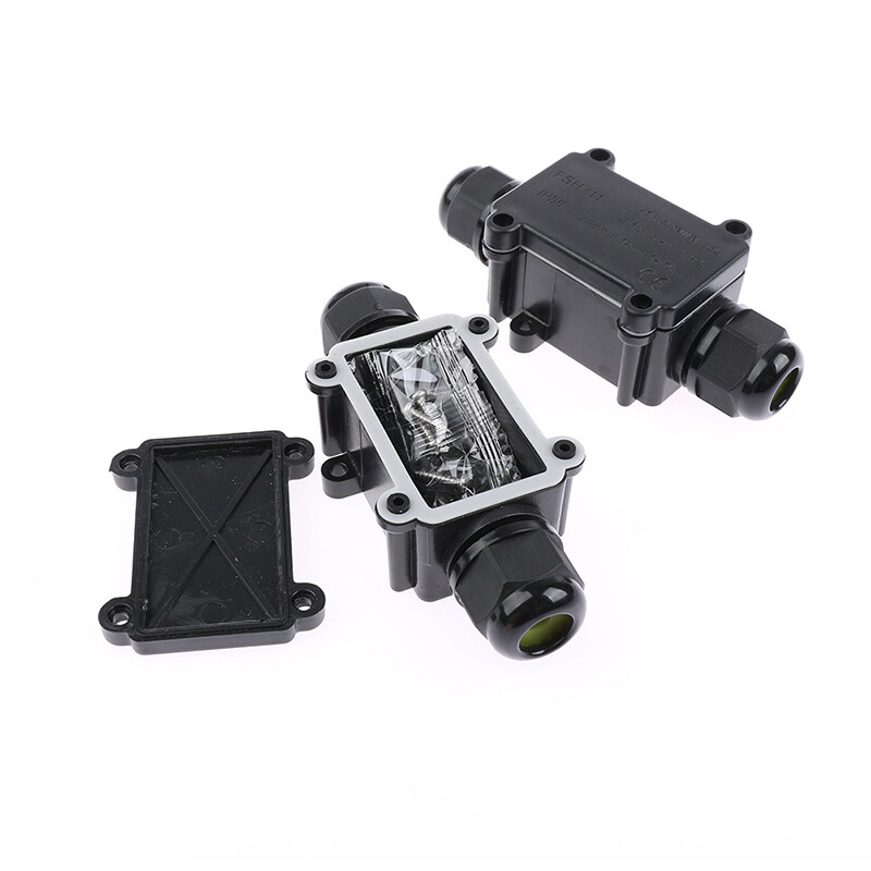 Water Proof 2Way Outdoor Waterproof Cable Connector Junction Box With ...