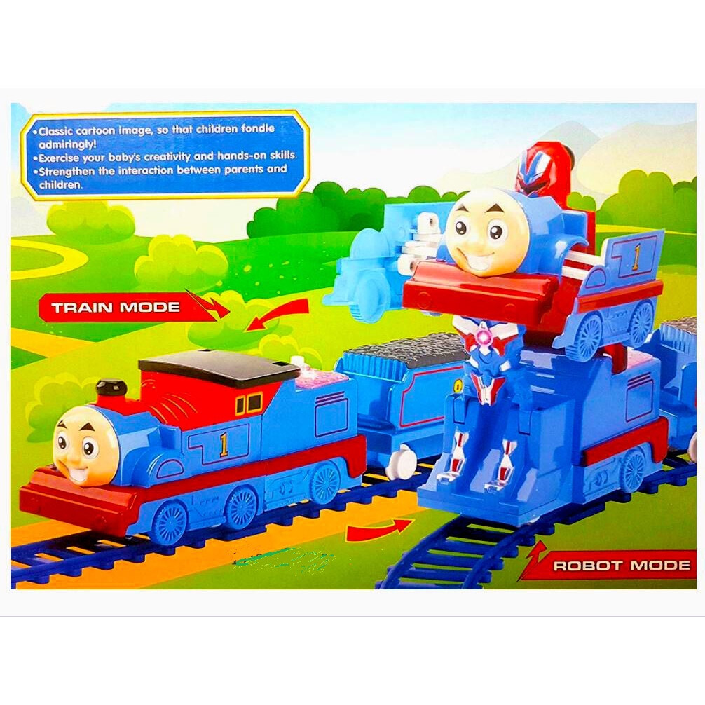 Transformation Train Robot พร้อมรางรถไฟ Thomas Friends ตัวรถไฟแปลงร่าง ...
