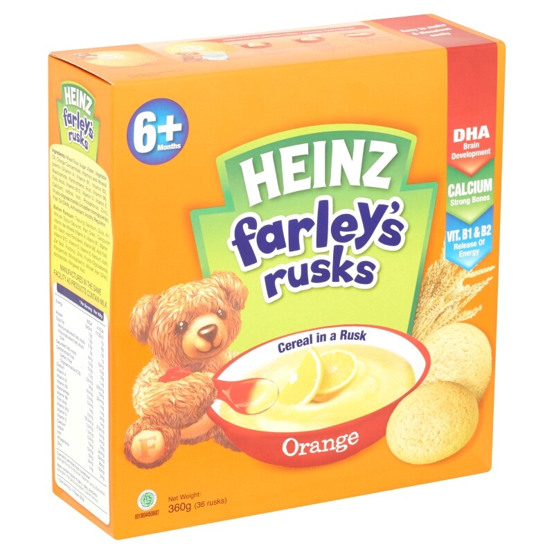 HEINZ FARLEY'S RUSKS - ORANGE 360g | Lazada