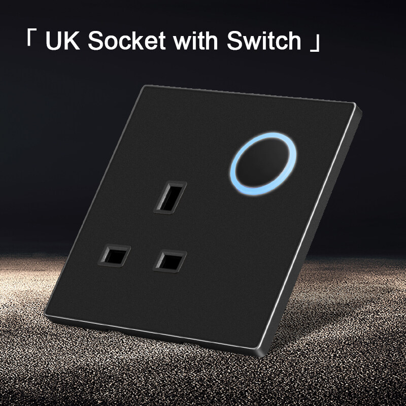 KAMANNI Acrylic Frosted Ultra-thin Switch Socket Panel LED Wall Switch ...