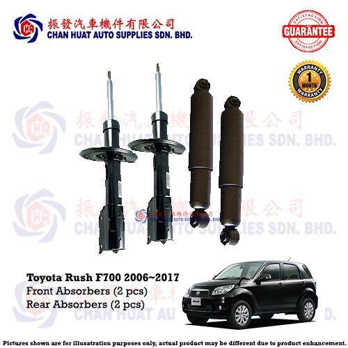 Toyota Rush F700 Heavy Duty Absorber Shock Absorbers (4pcs - 2 Front ...