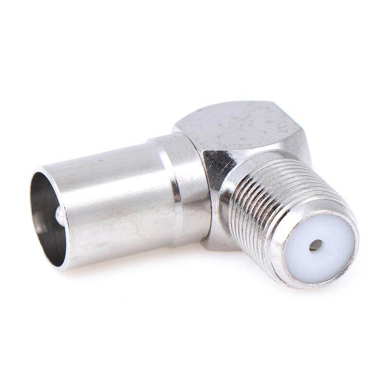 FUYU 2pcs Right Angle F Female to 9.5 TV Male Aerial Antenna Plug ...