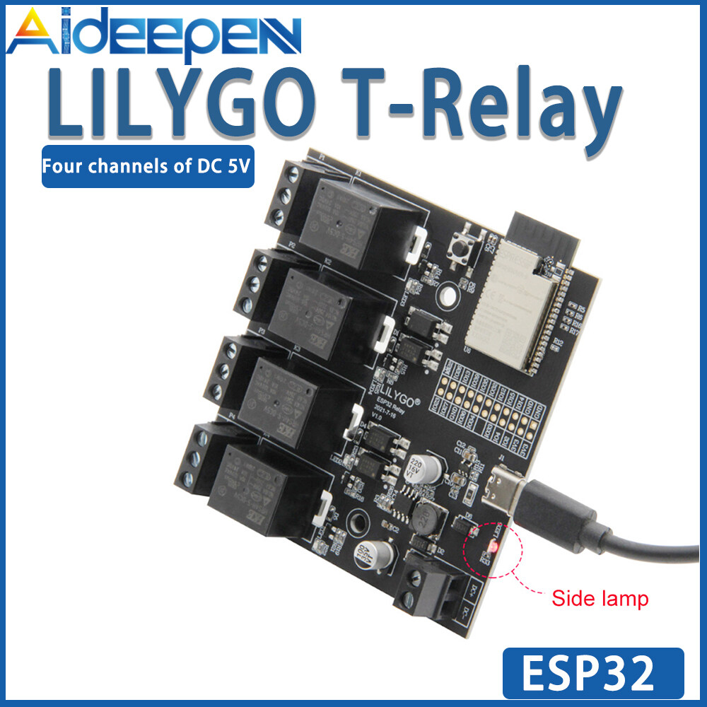 【Ready Stock&Free Shipping】Original Aideepen LILYGO T-Relay ESP32 Quad ...