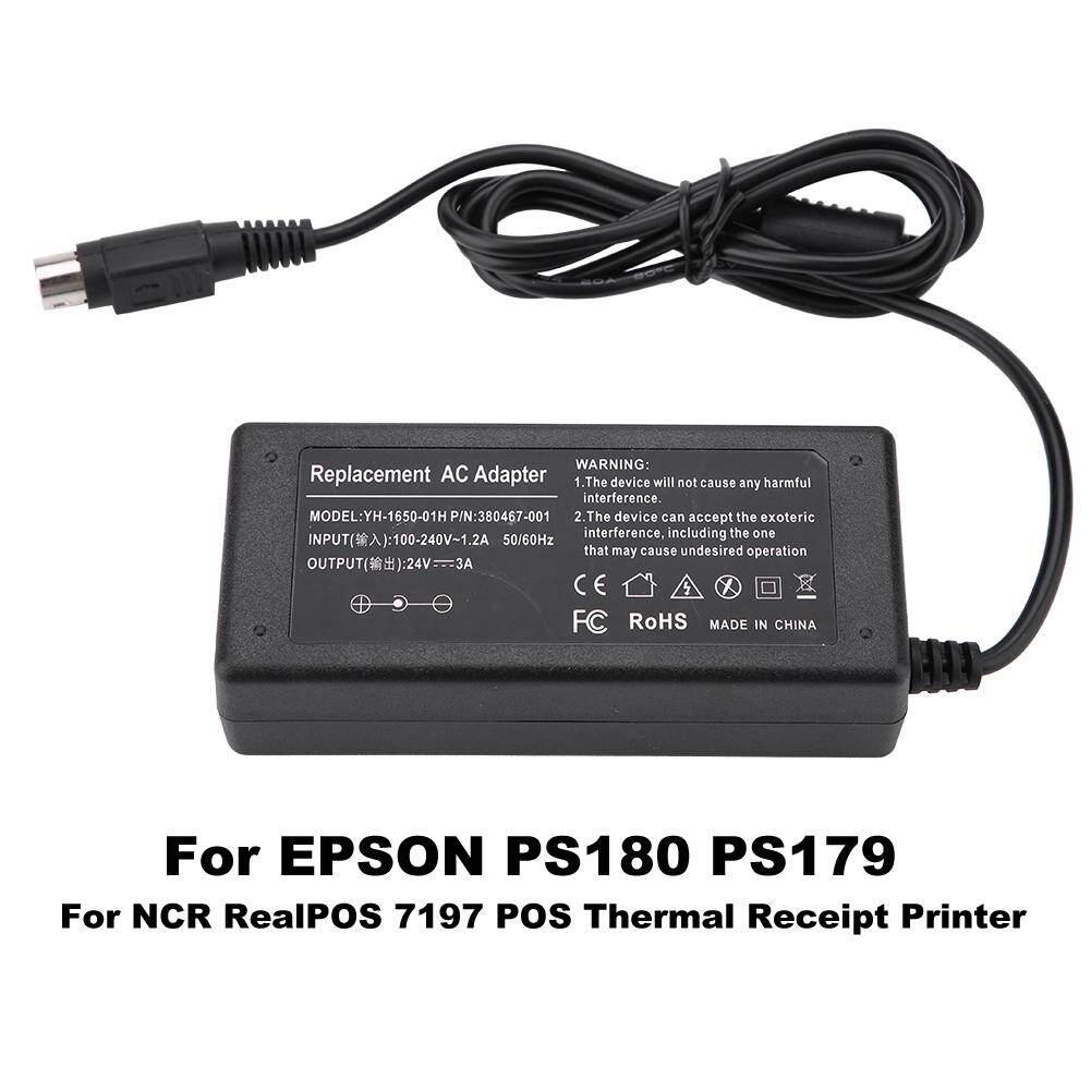 72W 24V3A 3pin Bill Counter AC DC Adapter Over Heat Protection Power ...