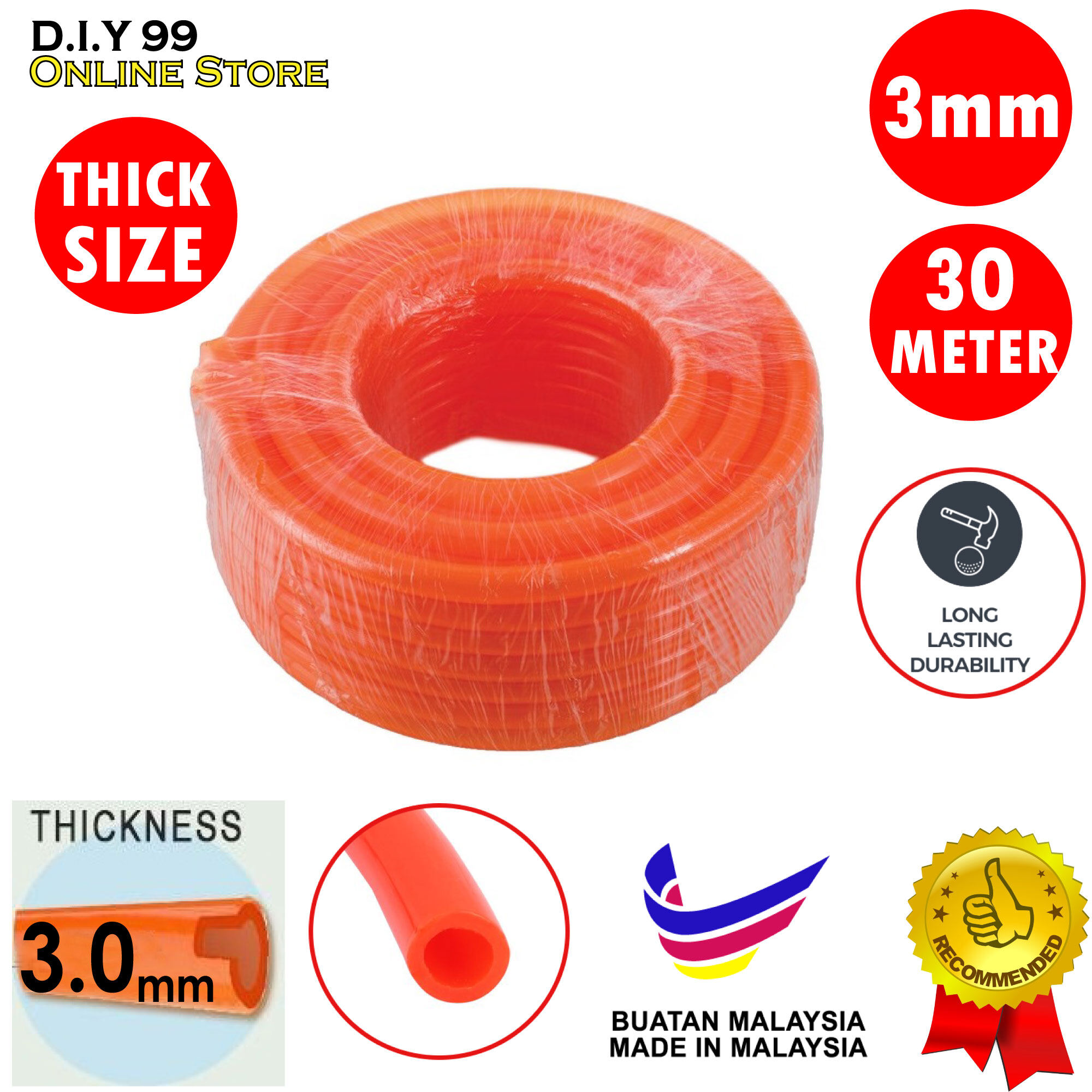 Heavy Duty Made In Malaysia 30M /100ft Water Hose / Thick Garden Hose ...