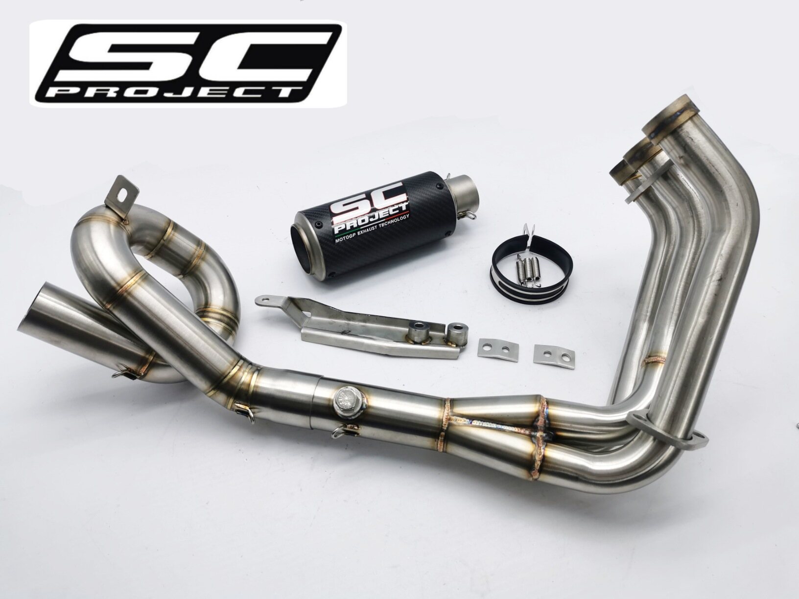 SC Project Exhaust Yamaha MT09 Full System Piping Stainless Steel Ekzos ...
