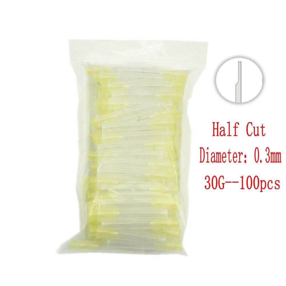 100Pcs/Pack Dental Endo Irrigation Needle Tip Dental Root Canal Lateral ...