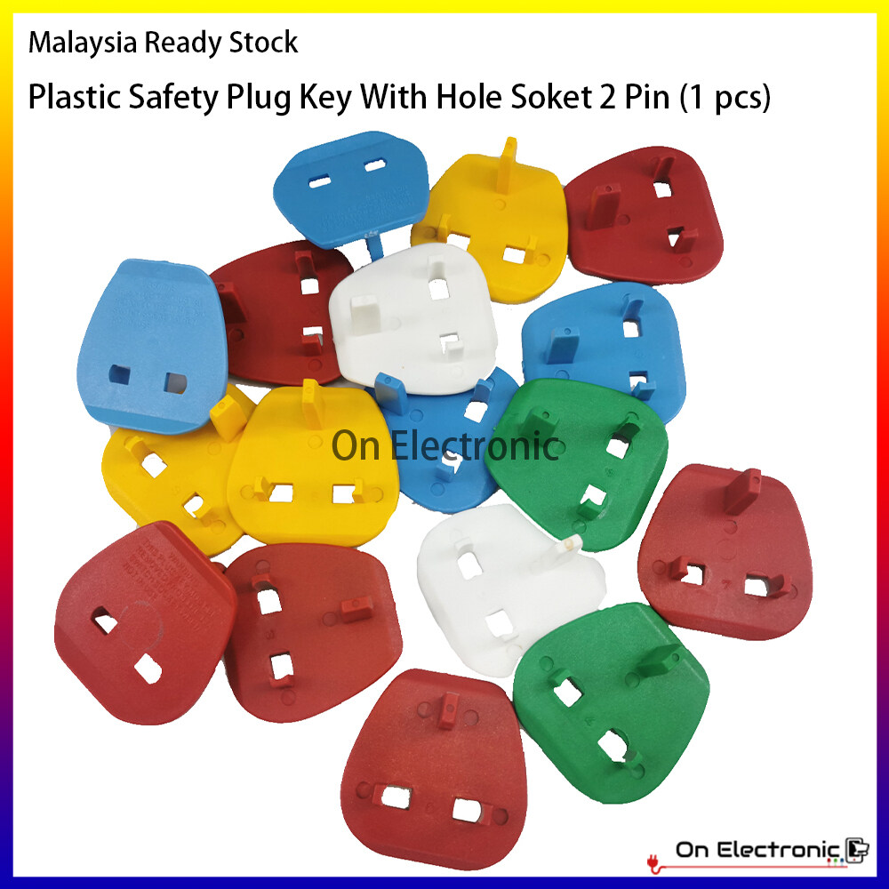 Plastic Safety Plug Key With Hole Soket 2 Pin (1 pcs) | Lazada