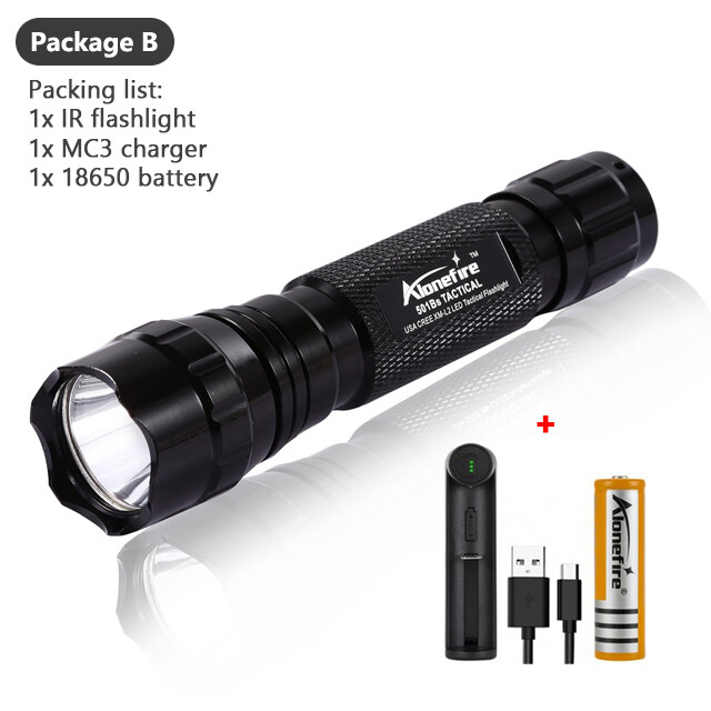 Alonefire 501B 5W IR 850nm flashlight LED Night Vision flash light ...