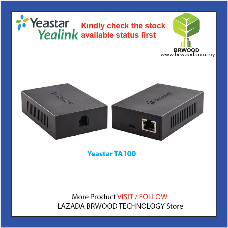 YEASTAR TA100: NEOGATE ANALOG TELEPHONE ADAPTOR WITH 1 FXS PORT | Lazada