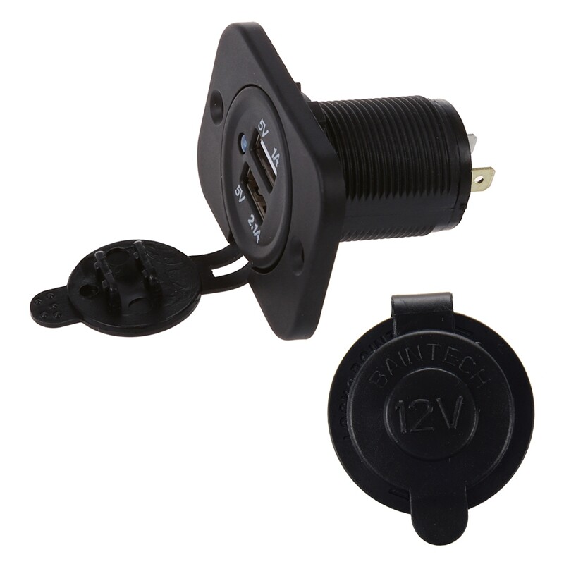 Motorbike Car Cigarette Lighter Socket Plug Power Outlet Waterproof ...