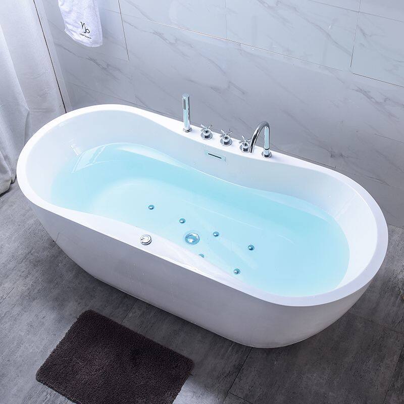 Jacuzzi Bathtub Tab Mandi Free Standing Adult Acrylic Bubbles Massage ...