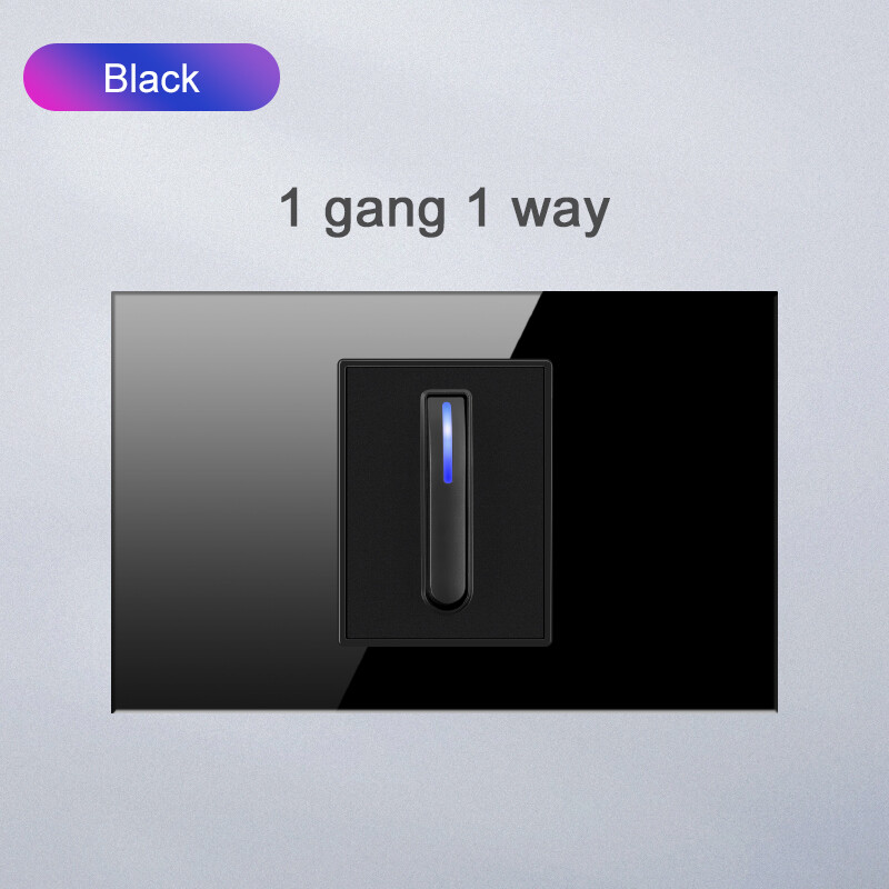 FLKL modern piano Series 1/2 Way Switch 1/2/3/4 Gang LED Switch plug ...