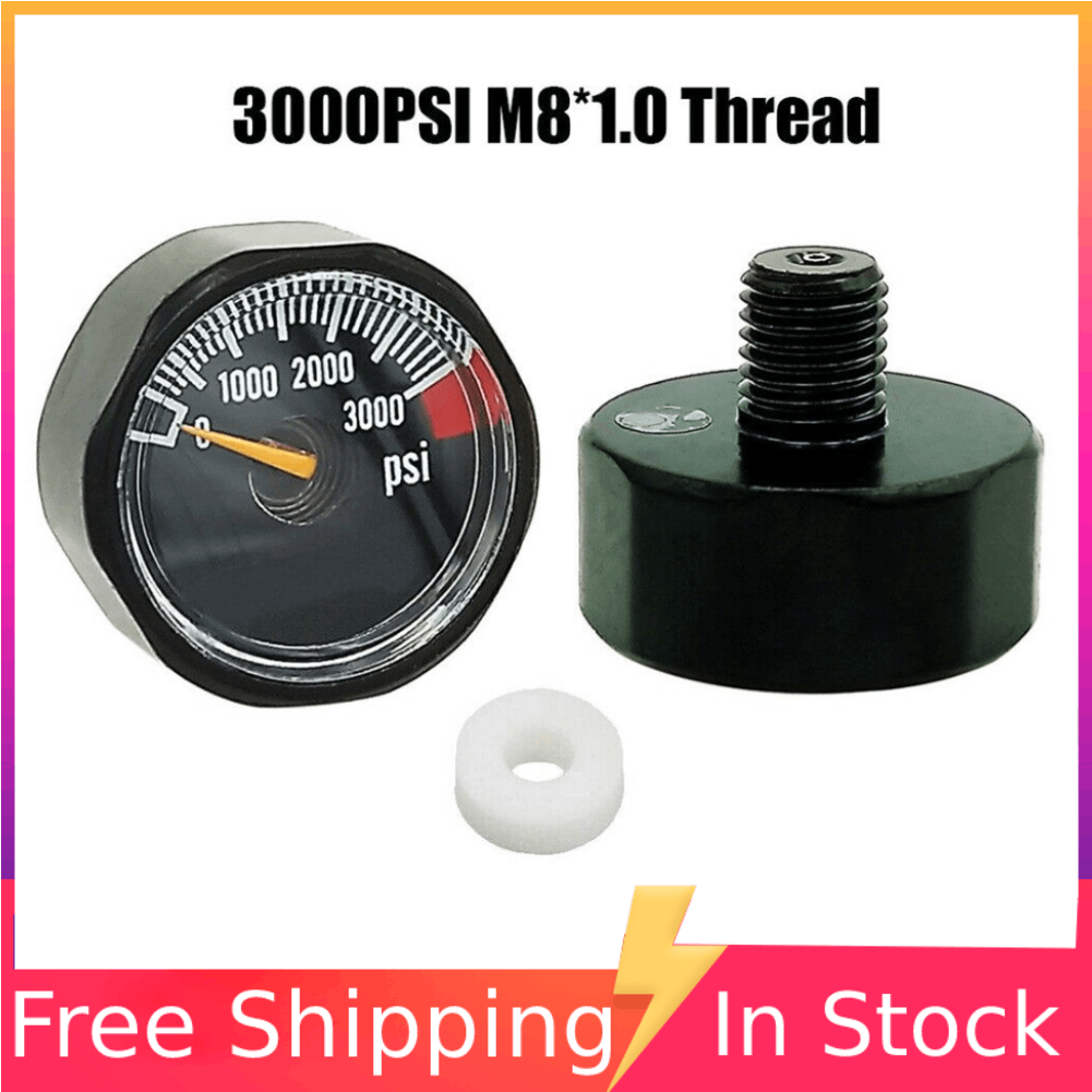 Manometer Pressure Gauge Micrometer 3000 Psi M8*1.0 Thread Micro Gauges ...
