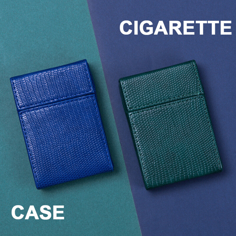 Thick Cigeratte Cover Soft Container PU Leather Lizard Pattern ...