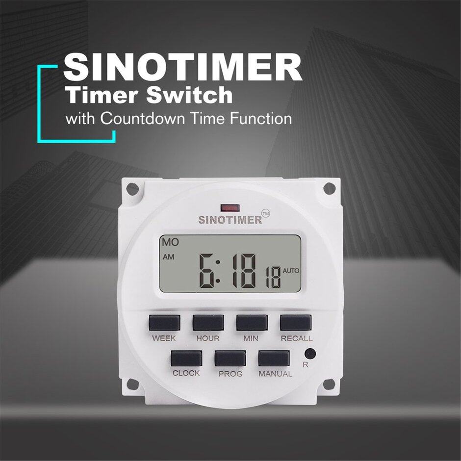 Elec Sinotimer Tm618n 2 220v Lcd Digital Ac Suis Pemasa Yang Boleh