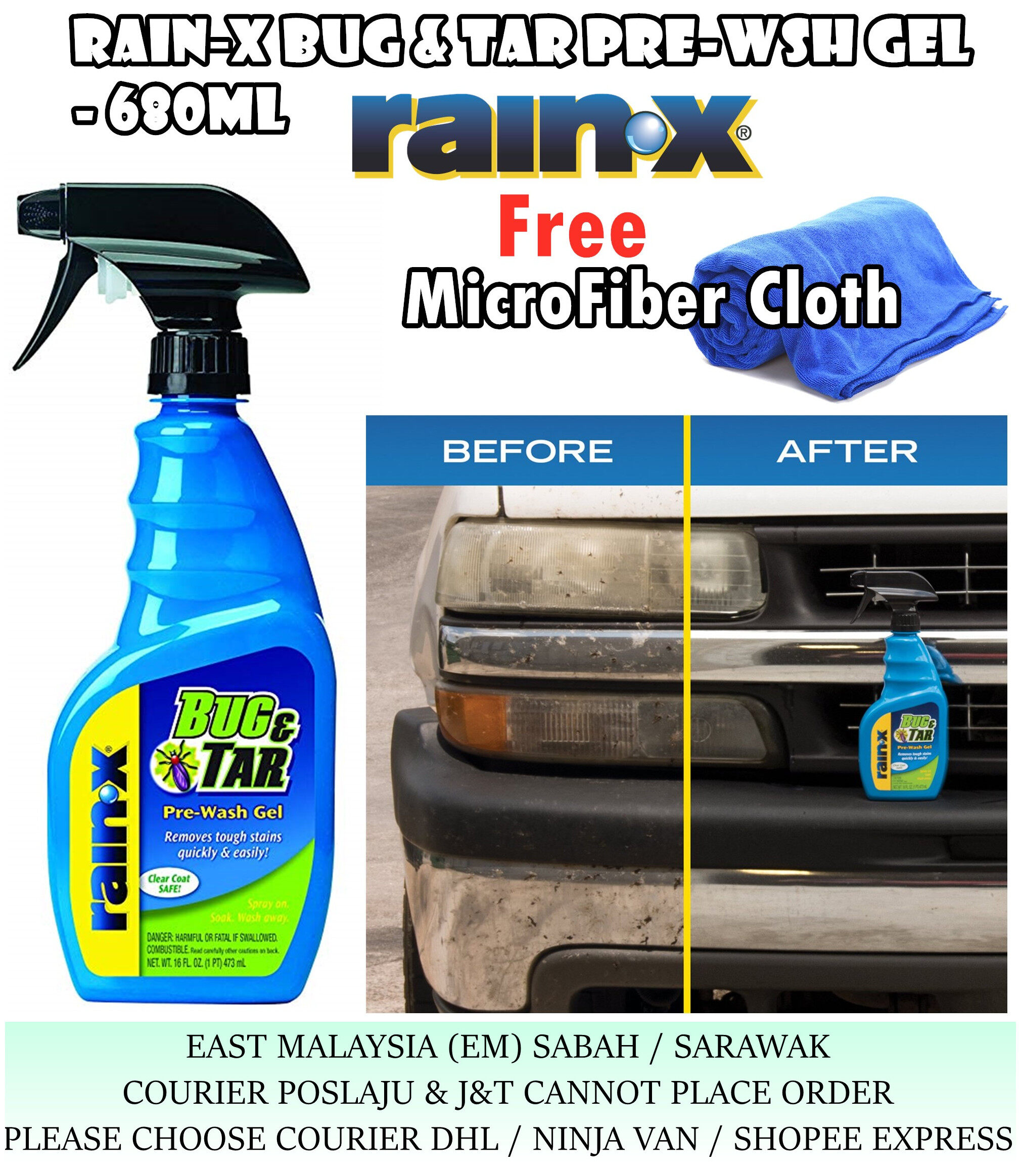 Rain‑X Bug & Tar Pre-wash Gel - 473ml | Lazada
