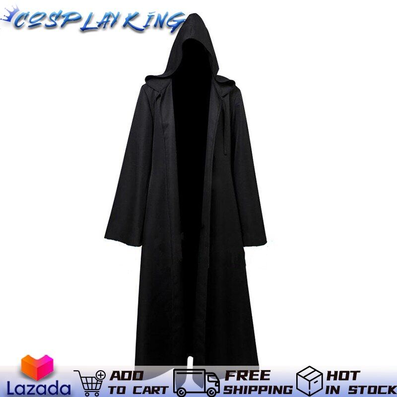 Unisex Halloween Jedi/Sith Knight Cloak Cosplay Adult Kids Hooded Robe ...