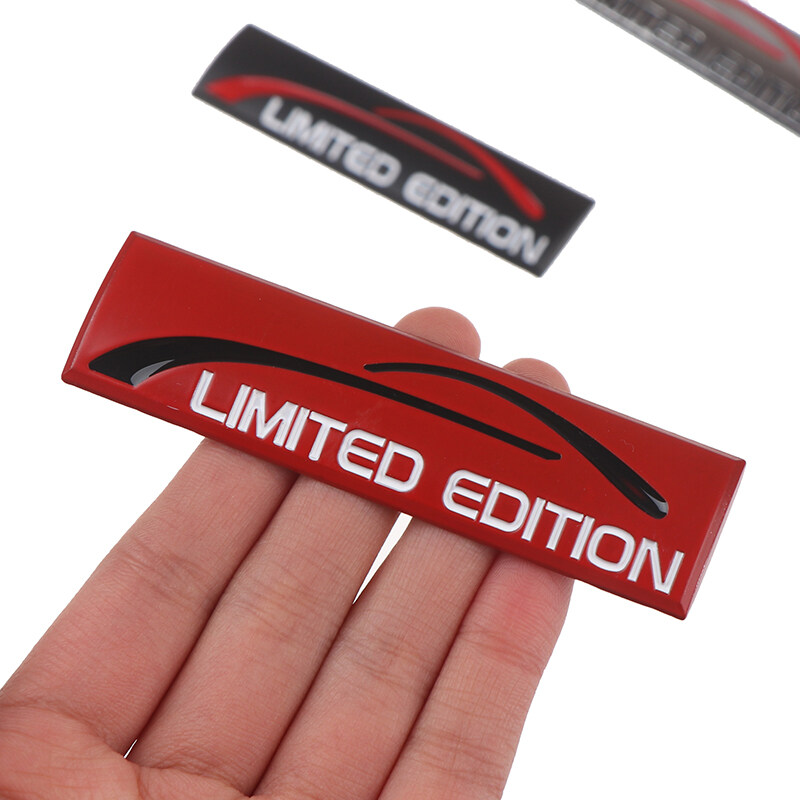 Car styling 3D Metal Car Sticker Chrome Limited Edition Logo Sticker ...