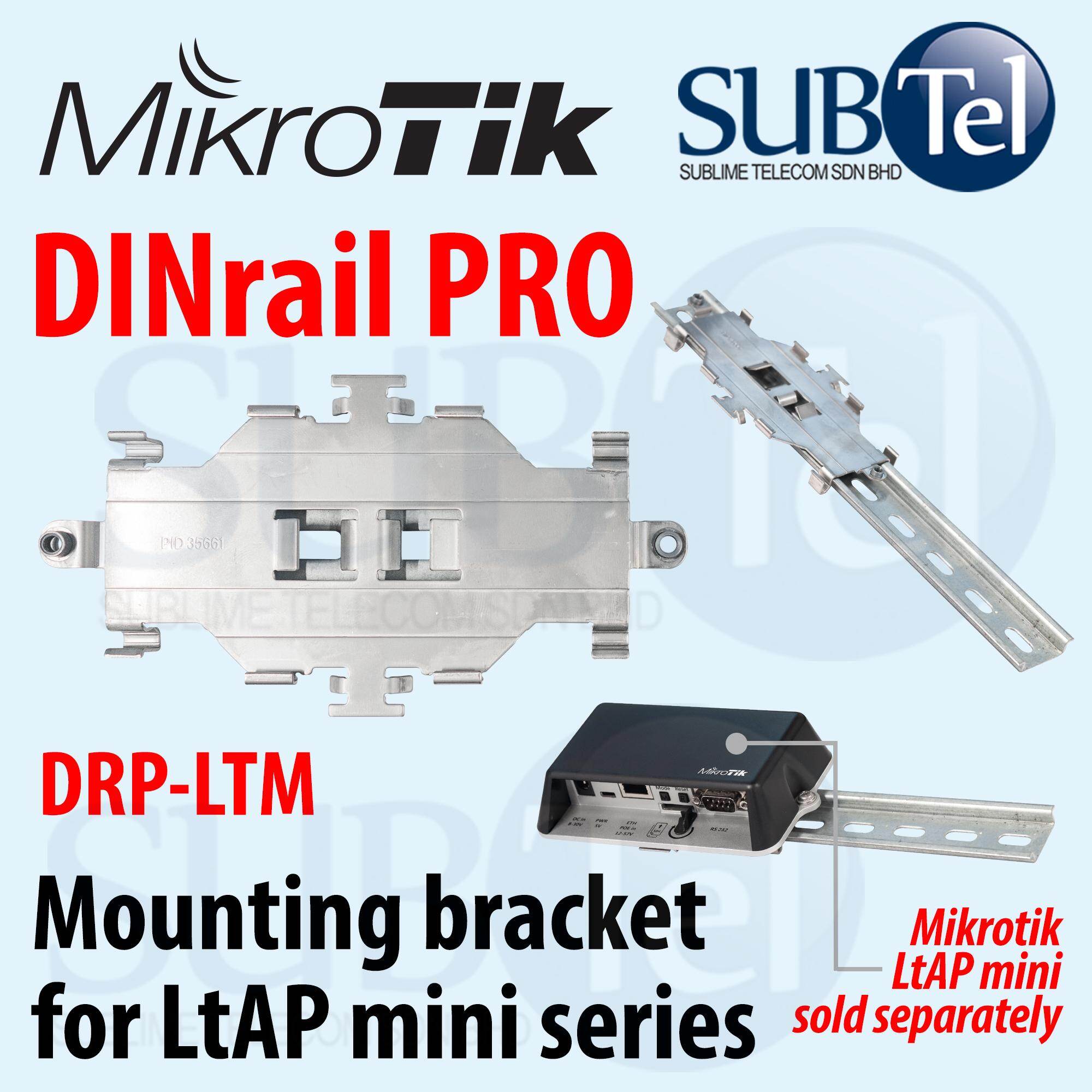 MikroTik DINrail PRO DRP-LTM - DIN rail mounting bracket for LtAP mini ...