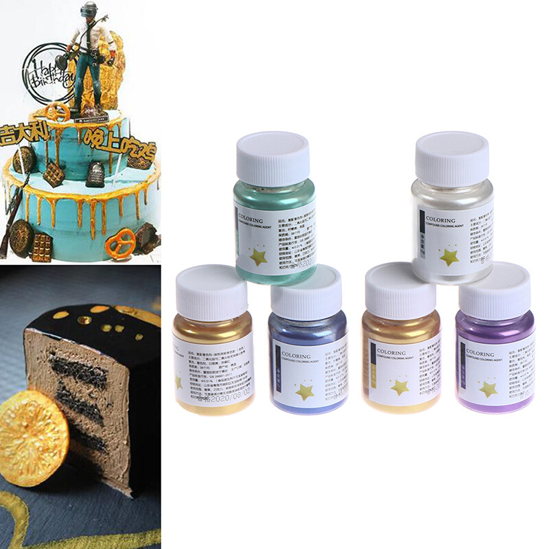 15g Edible Cake Gold Powder Mousse Fondant Macaron Chocolate Glitter ...