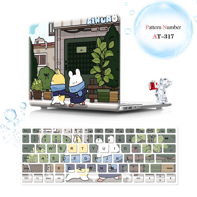 2D Cartoon Shell Laptop Hard Case Comes with the Same Keyboard Cover ...