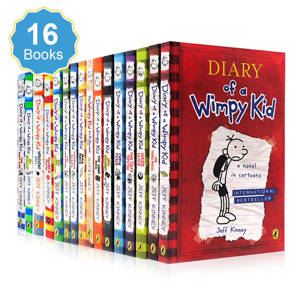 16 Books set Diary Of A Wimpy Kid Comic Book Set Learning English Story 16-books-set-diary-of-a-wimpy-kid-comic-book-set-learning-english-story
